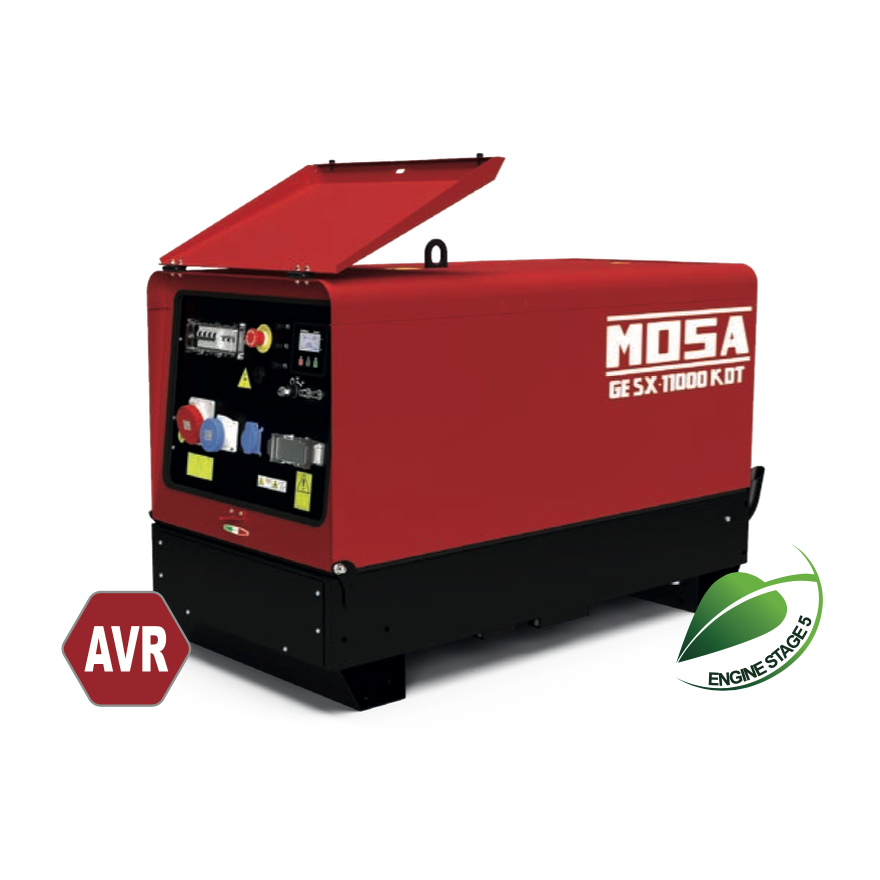 MOSA GE SX-11000 KDT AVR Diesel Generator 400/230V