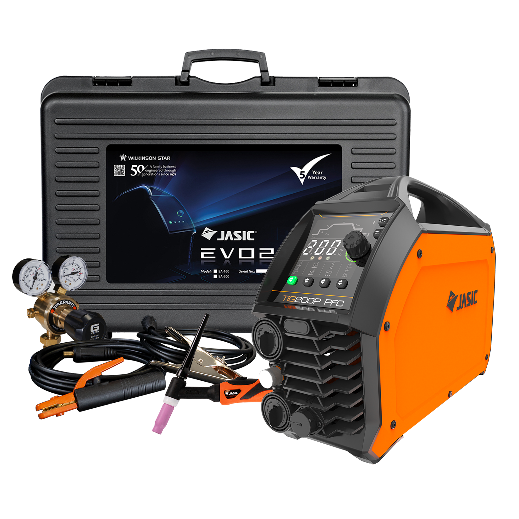 Jasic EVO Tig 200 Pulse DC PFC Tig Welder | 110-240V | ET-200P